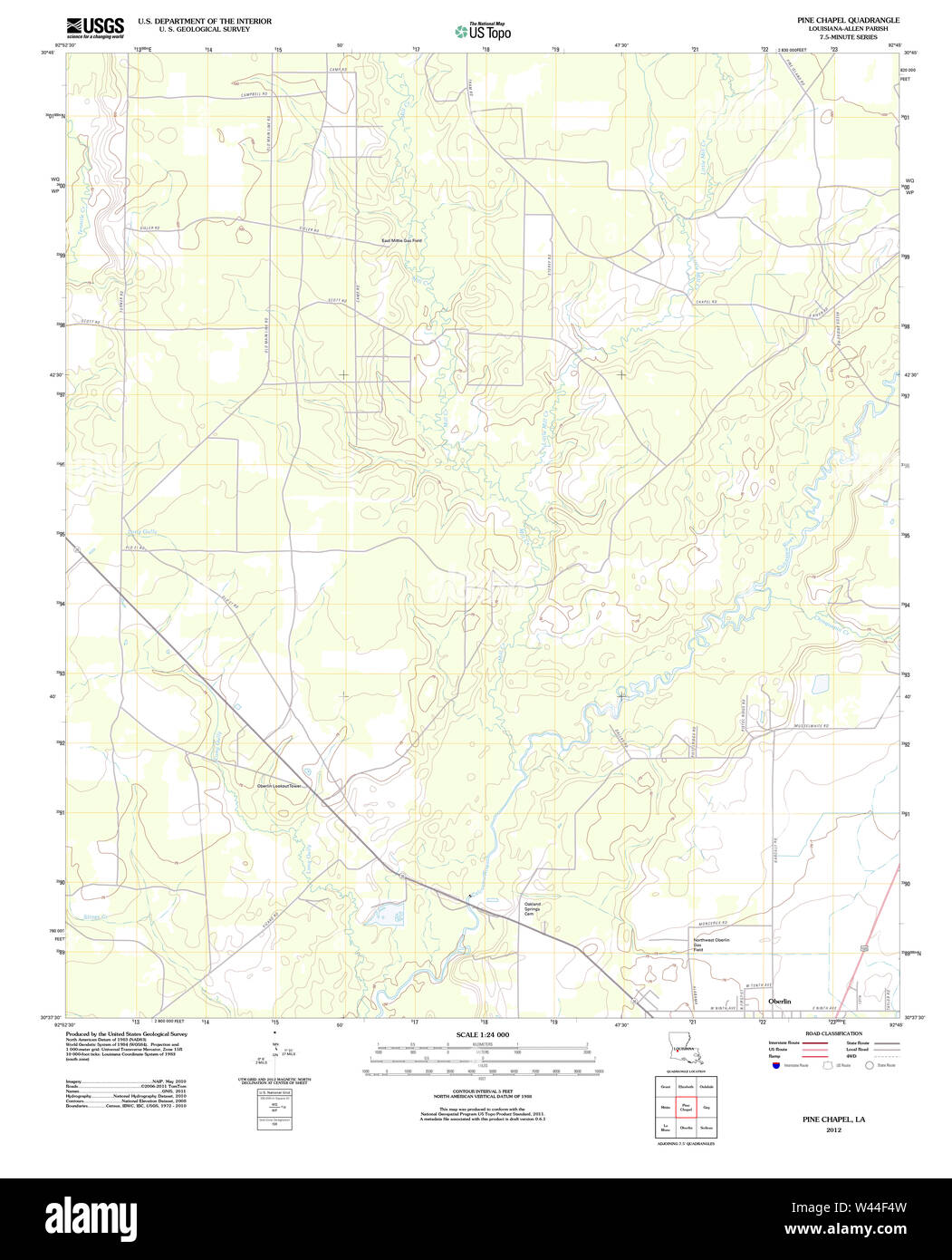 Map of la pine hi-res stock photography and images - Alamy