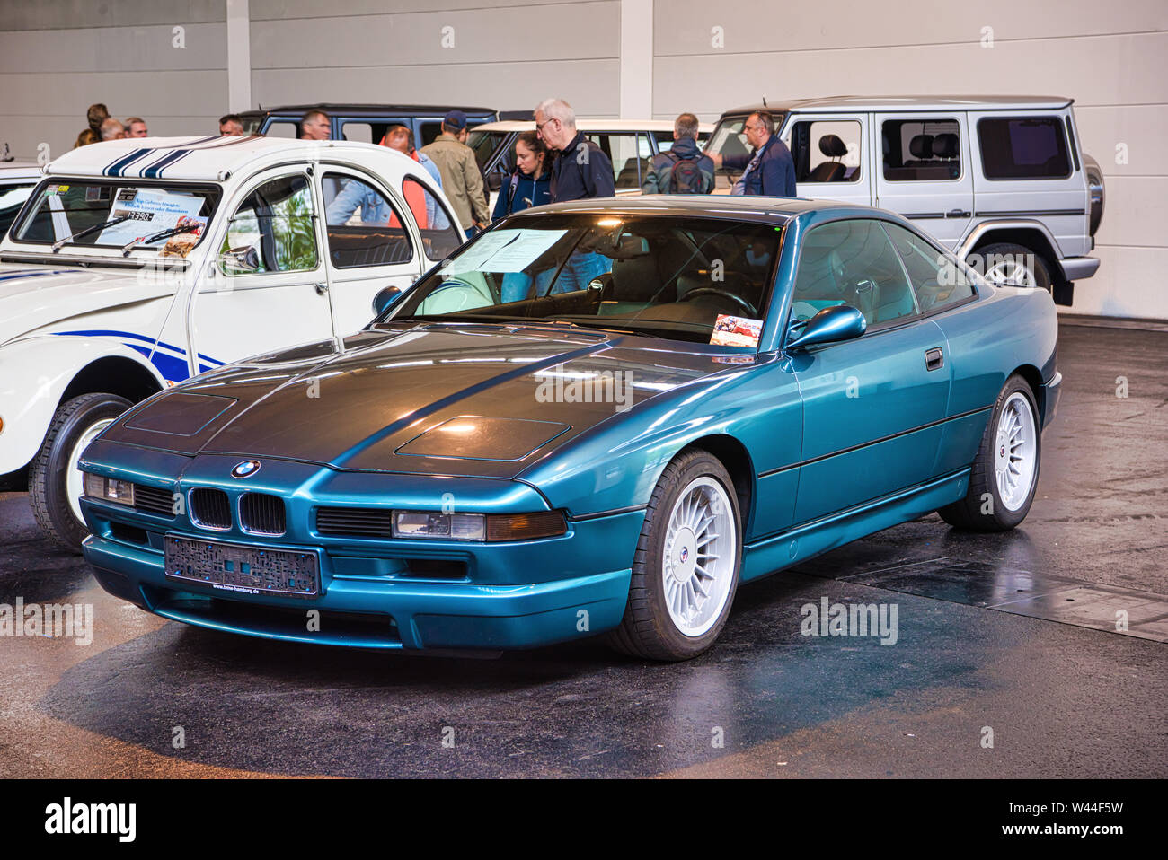 FRIEDRICHSHAFEN - MAY 2019: blue BMW 8 840 E31 Ci 1990 coupe at ...