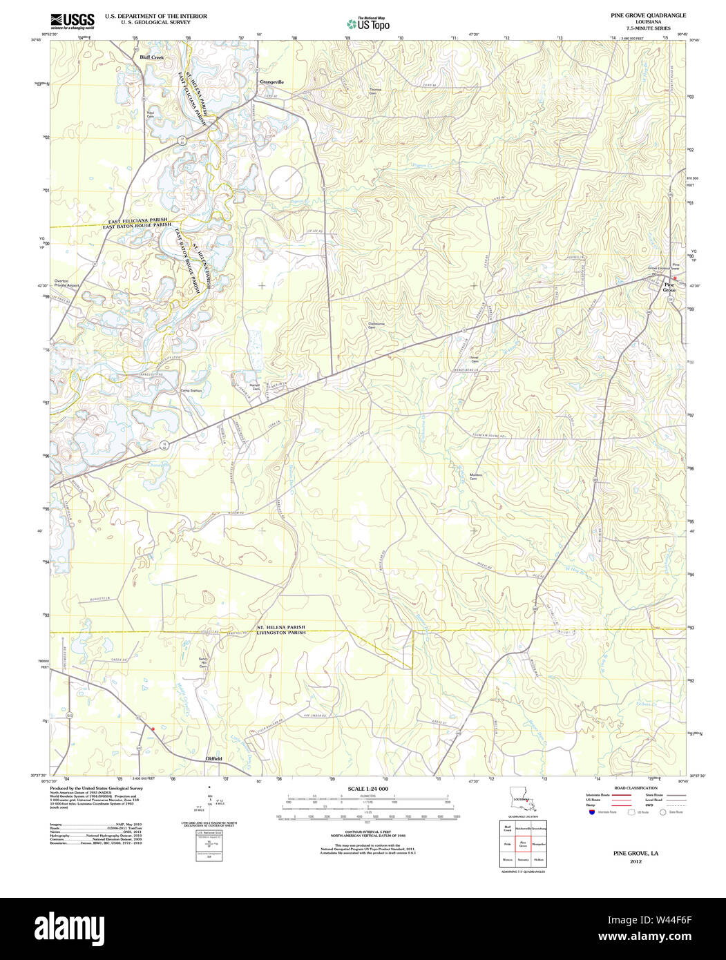 Map of la pine hi-res stock photography and images - Alamy