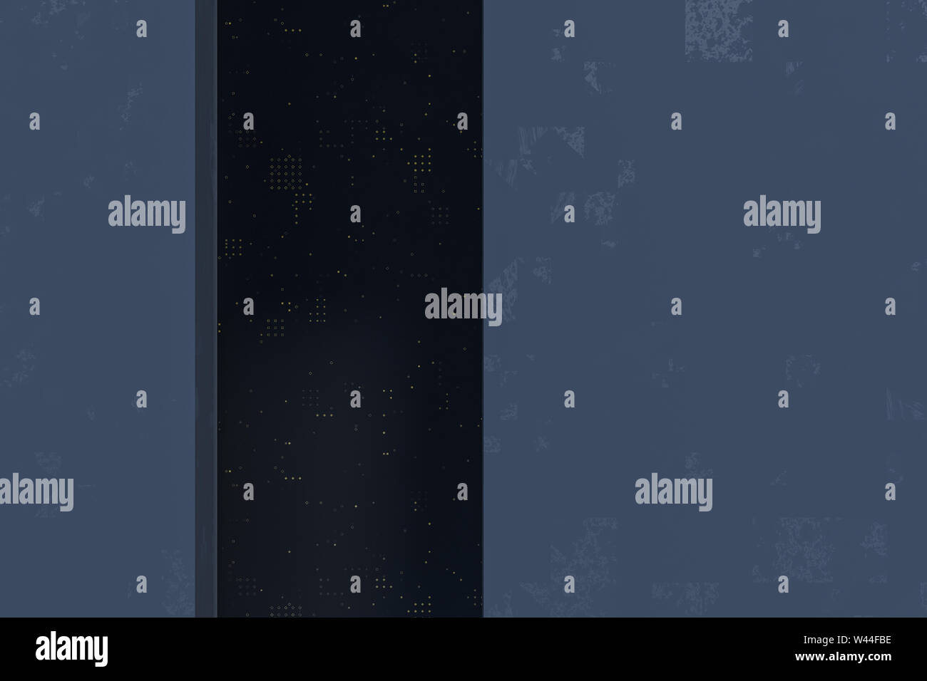 Dark ruins with circuit texture wall, sci-fi architecture background ...