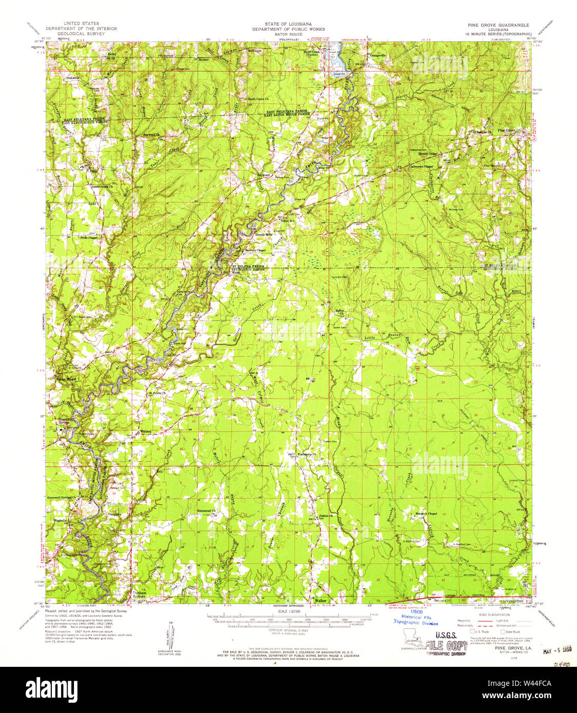 Map of la pine hi-res stock photography and images - Alamy