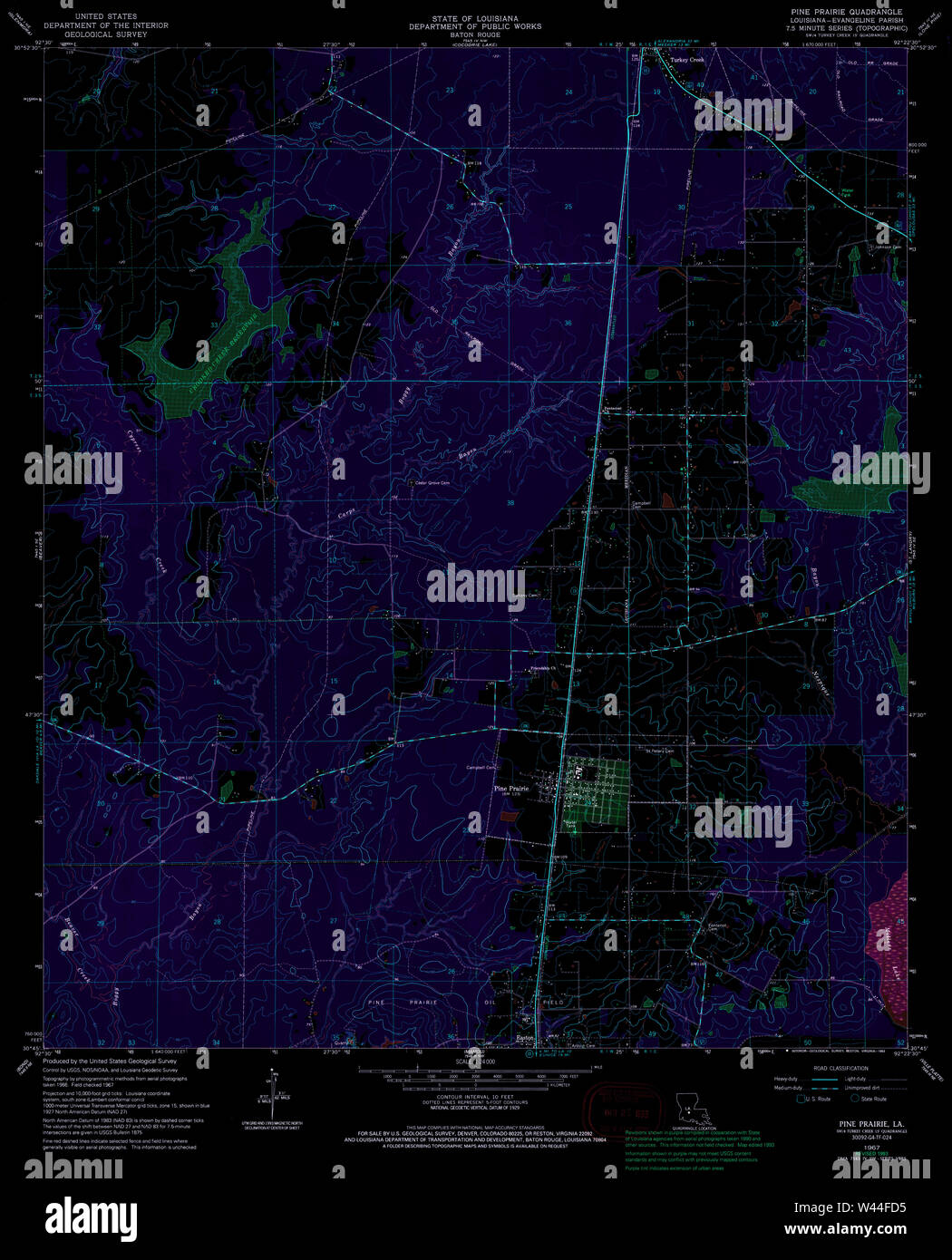 Map of la pine hi-res stock photography and images - Alamy
