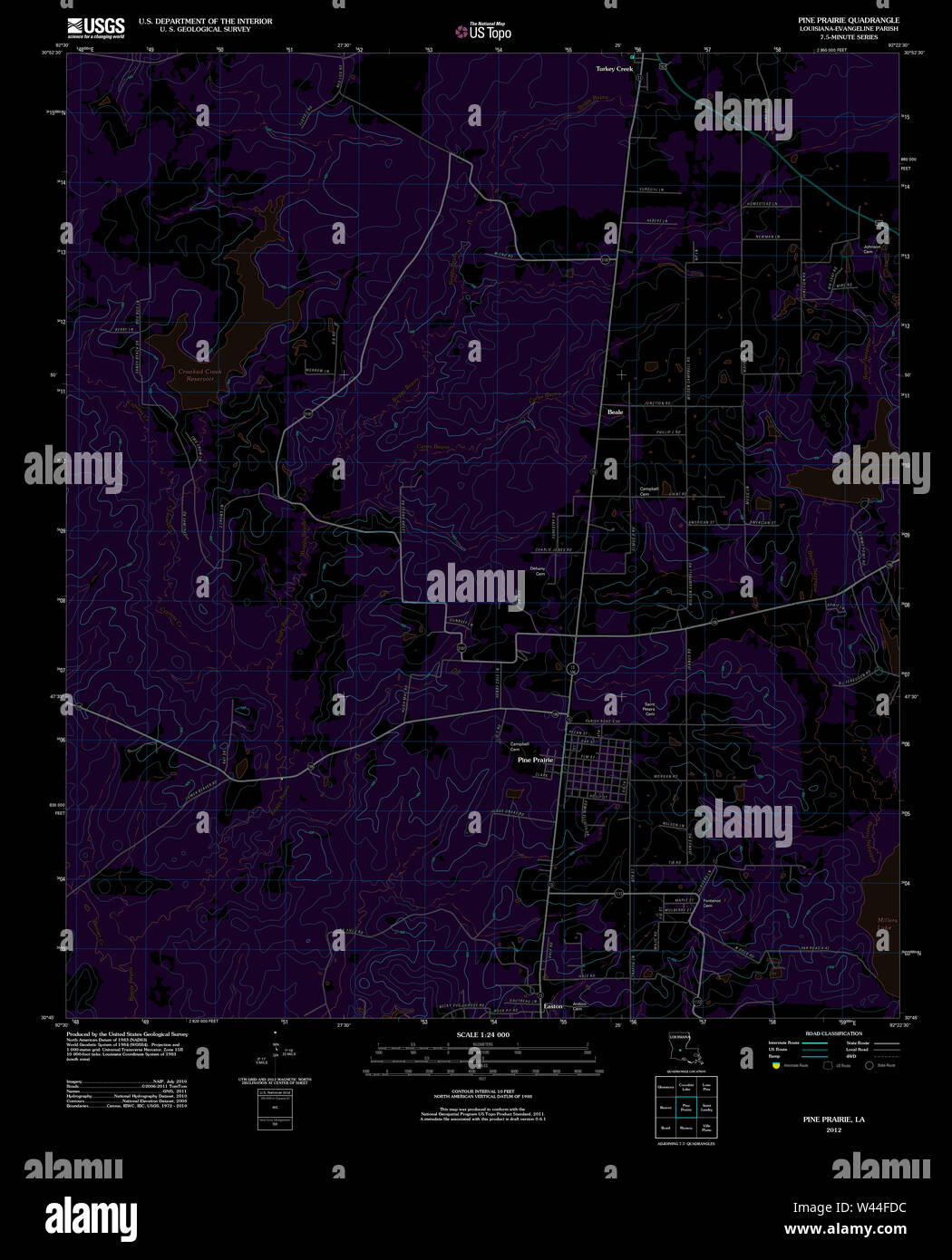 Map of la pine hi-res stock photography and images - Alamy