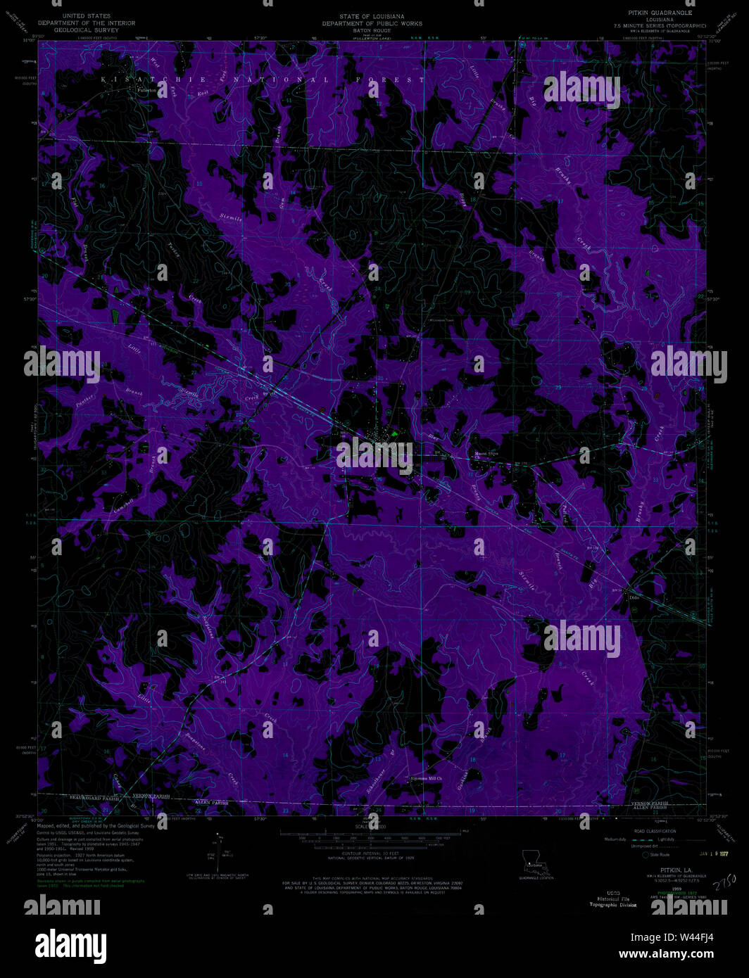 Map of pitkin hi-res stock photography and images - Alamy