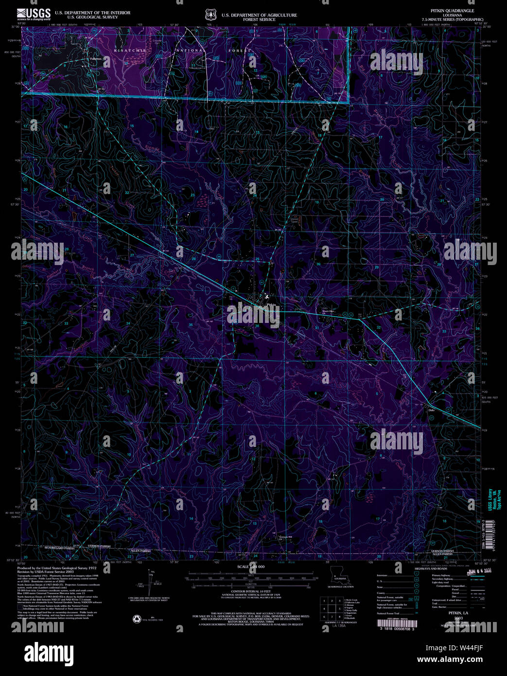 Map of pitkin hi-res stock photography and images - Alamy