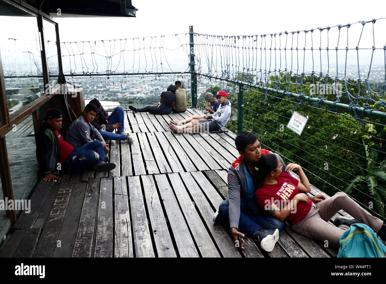 ANTIPOLO CITY, PHILIPPINES – JULY 17, 2019: Visitors and tourists enjoy ...