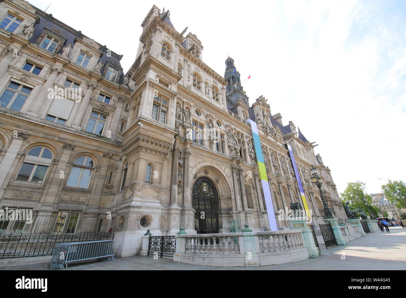 City hall historical building Paris France Stock Photo - Alamy