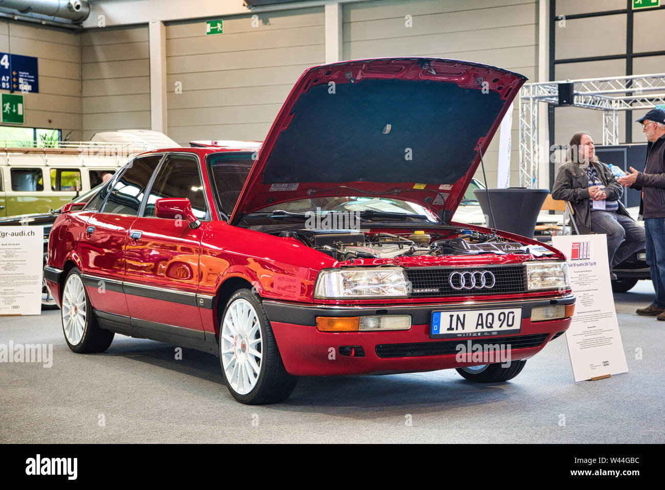 FRIEDRICHSHAFEN - MAY 2019: red AUDI 90 QUATTRO 20V TYPE 89 1988 sedan ...