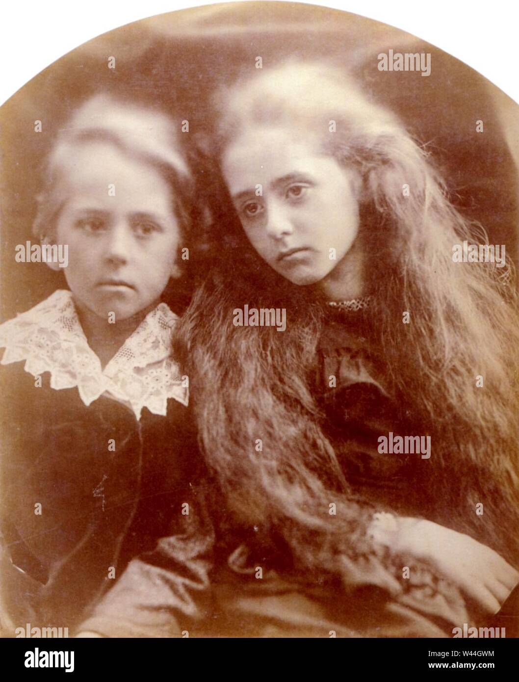 Claud & Lady Florence Anson, by Julia Margaret Cameron Stock Photo - Alamy
