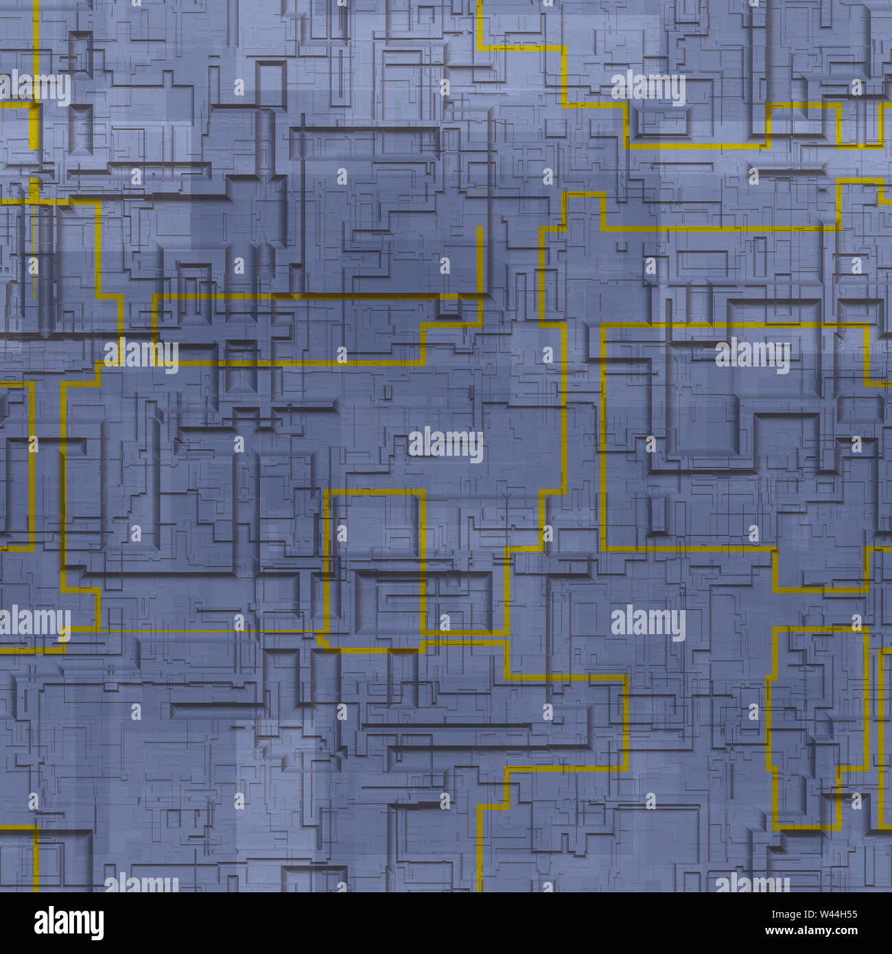 Spaceship hull texture or pattern. Seamless SciFi Panels. Futuristic ...