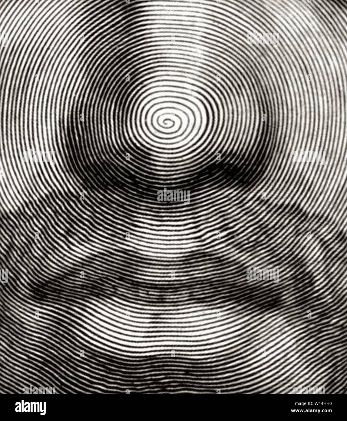 Claude Mellan - Face of Christ (detail Stock Photo - Alamy