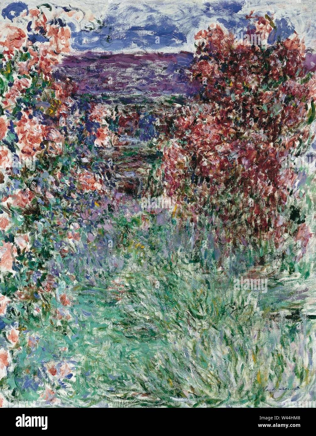 Claude Monet - House among the Roses, the (1925 Stock Photo - Alamy