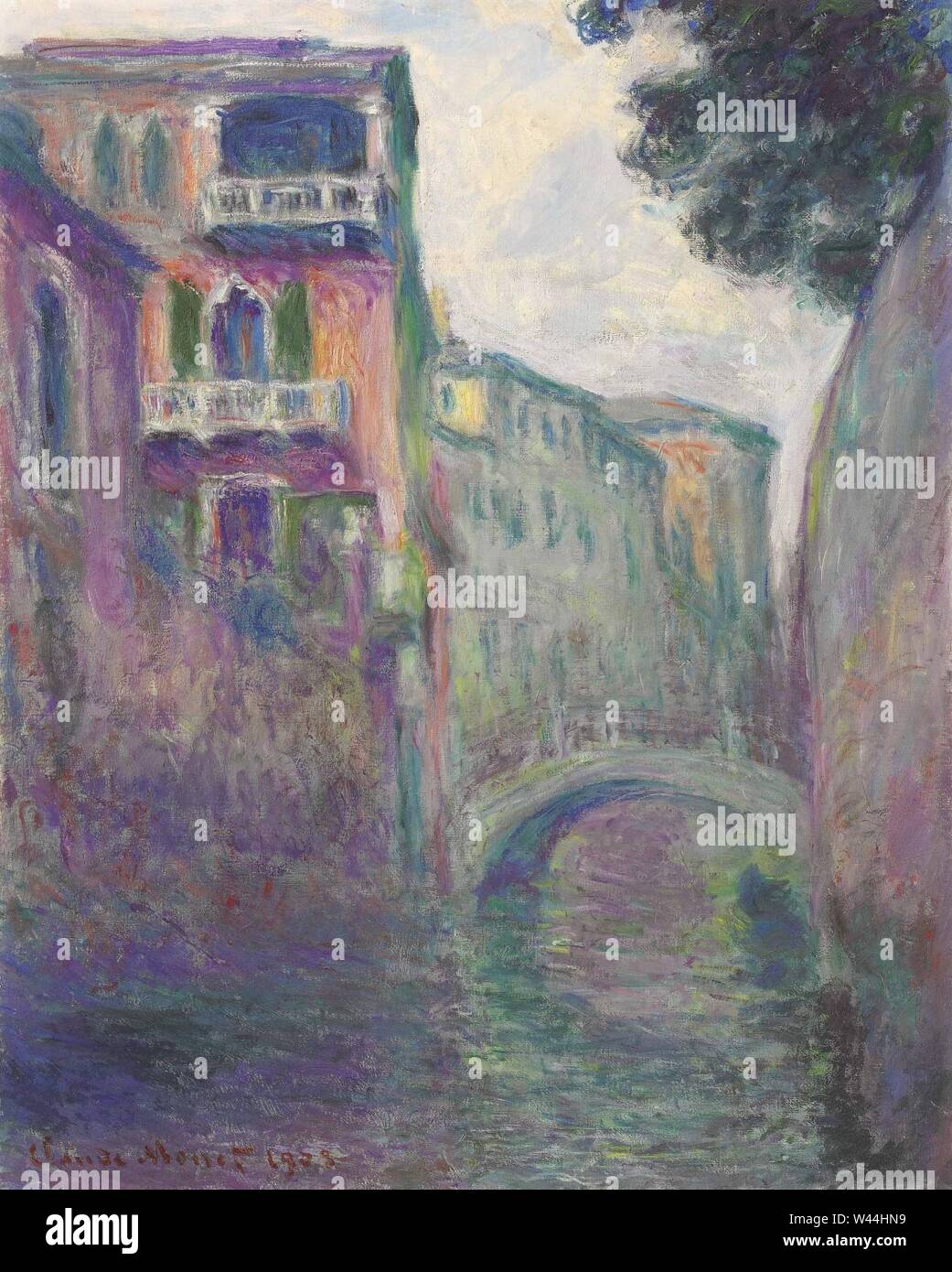 Claude Monet - Le rio de la salute (W 2001a Stock Photo - Alamy