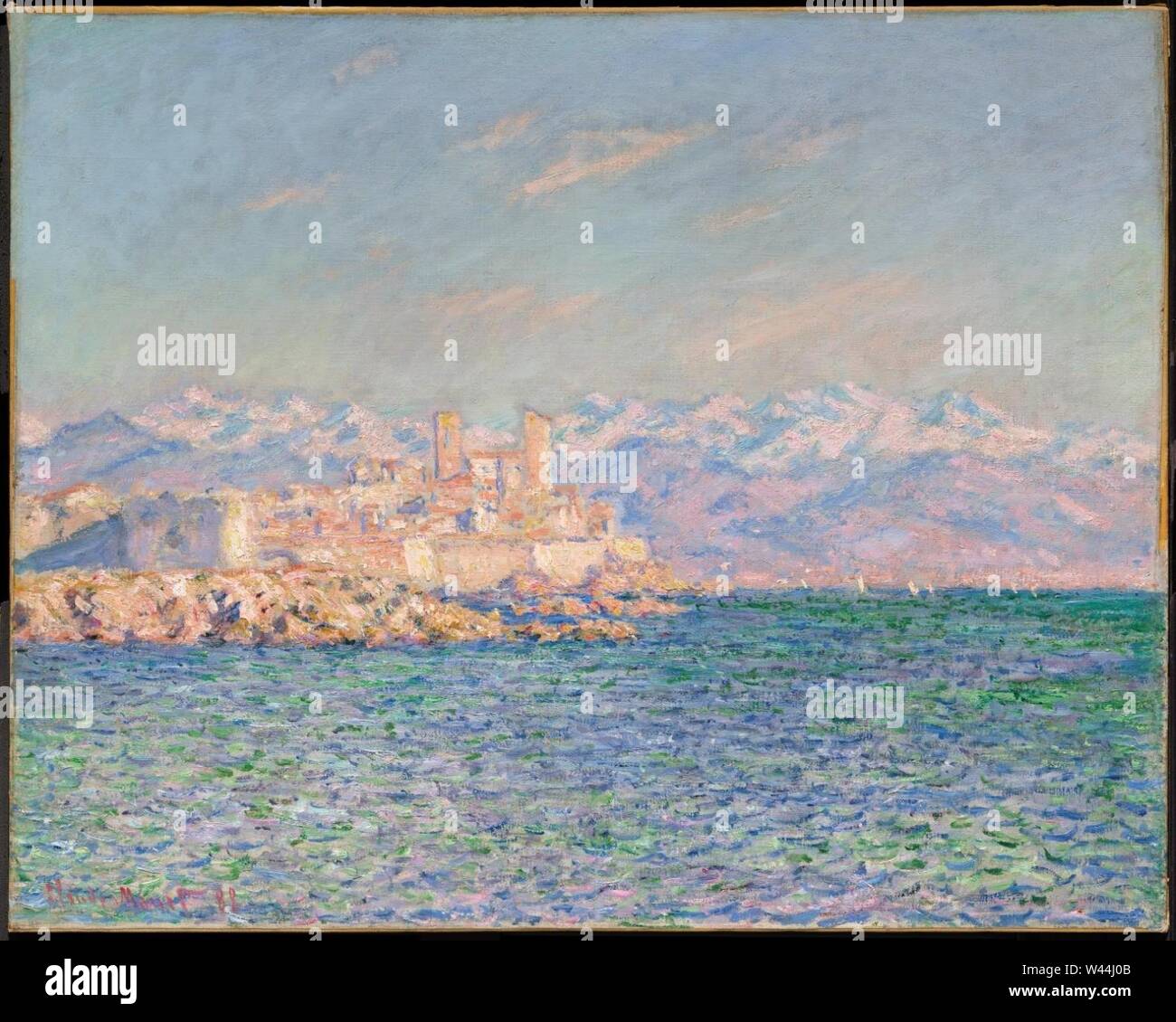 Claude Monet - The Fort of Antibes Stock Photo - Alamy