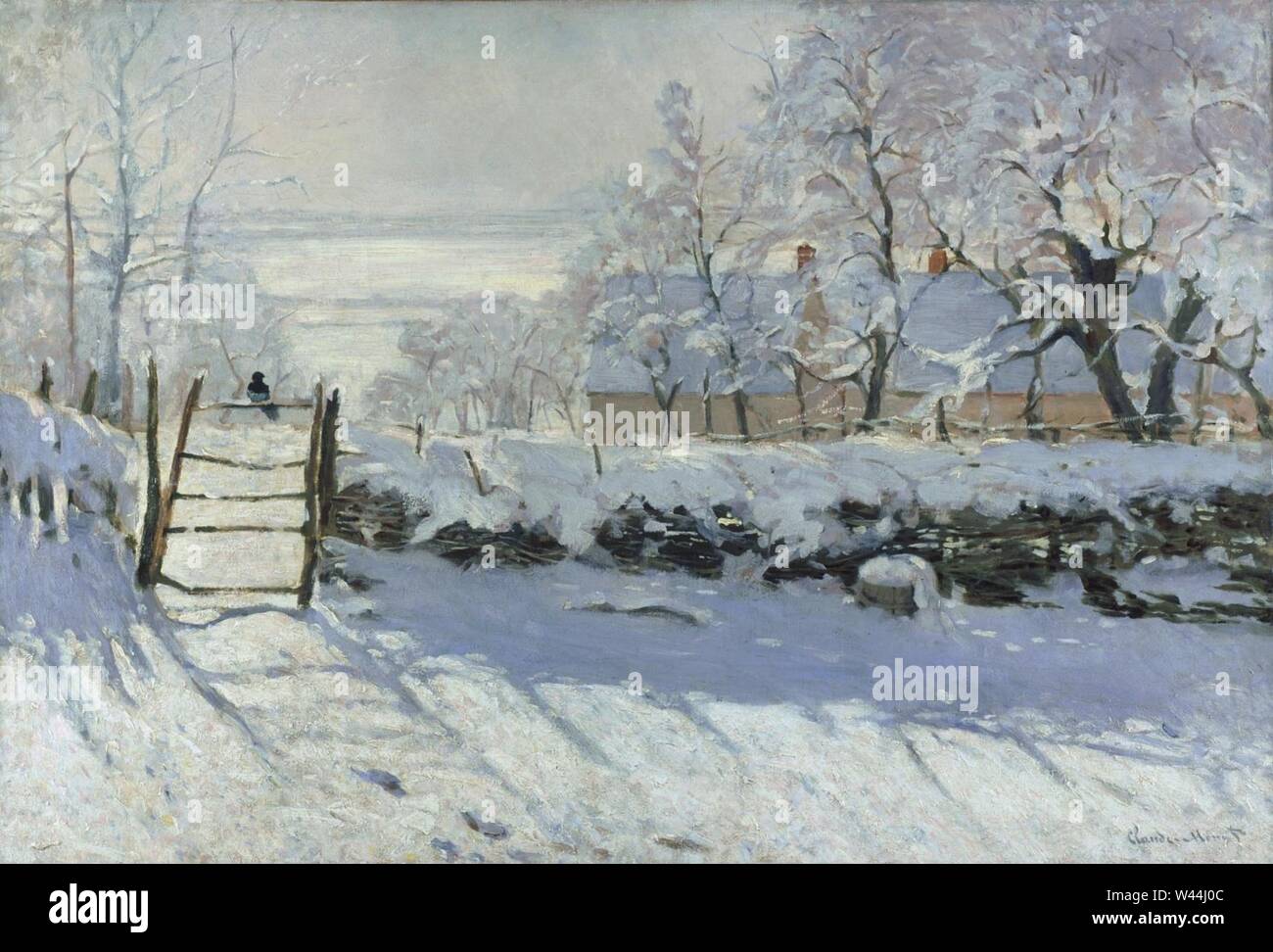 Claude Monet - The Magpie Stock Photo - Alamy