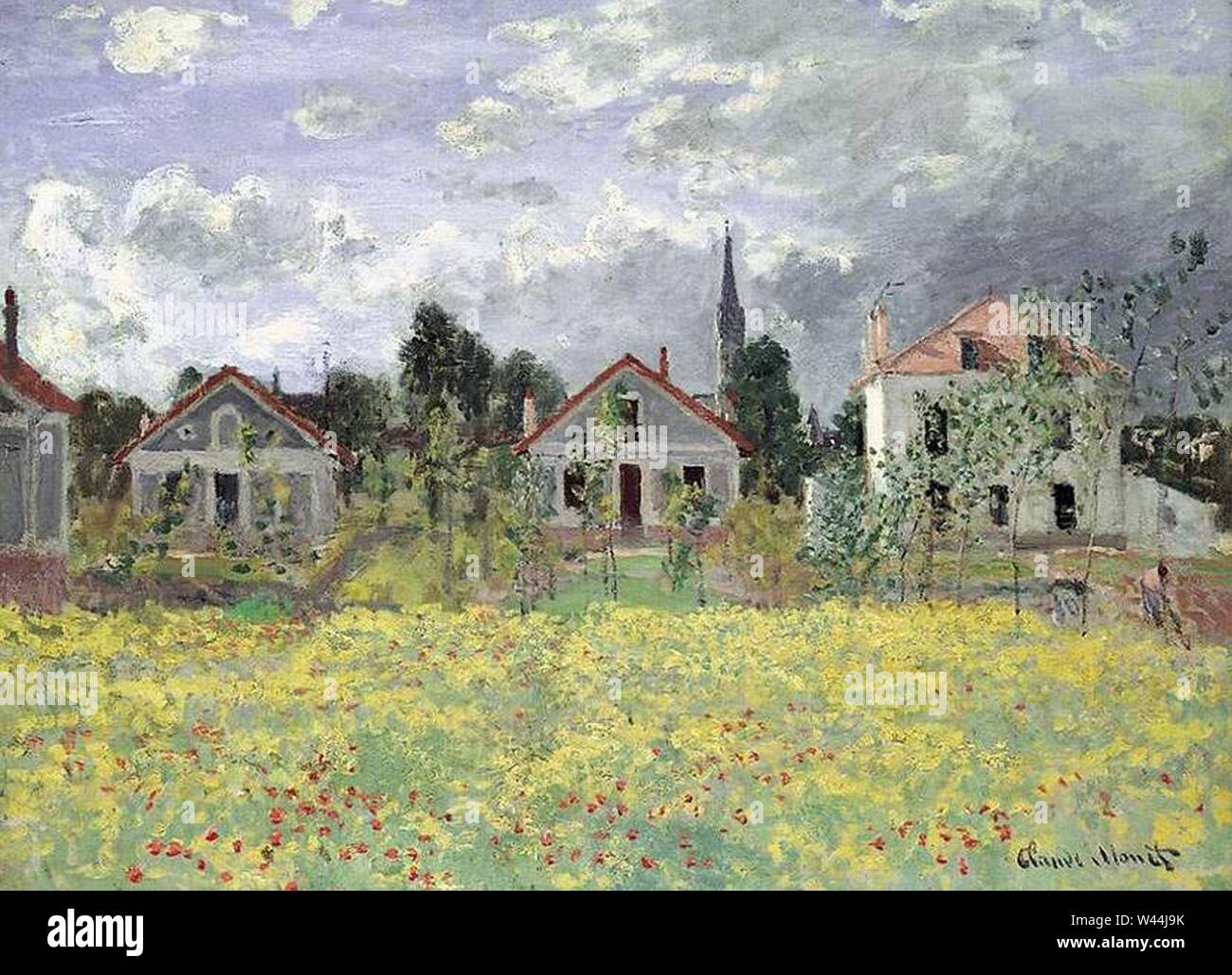 Claude Monet Maisons d'Argenteuil 1873 Stock Photo - Alamy