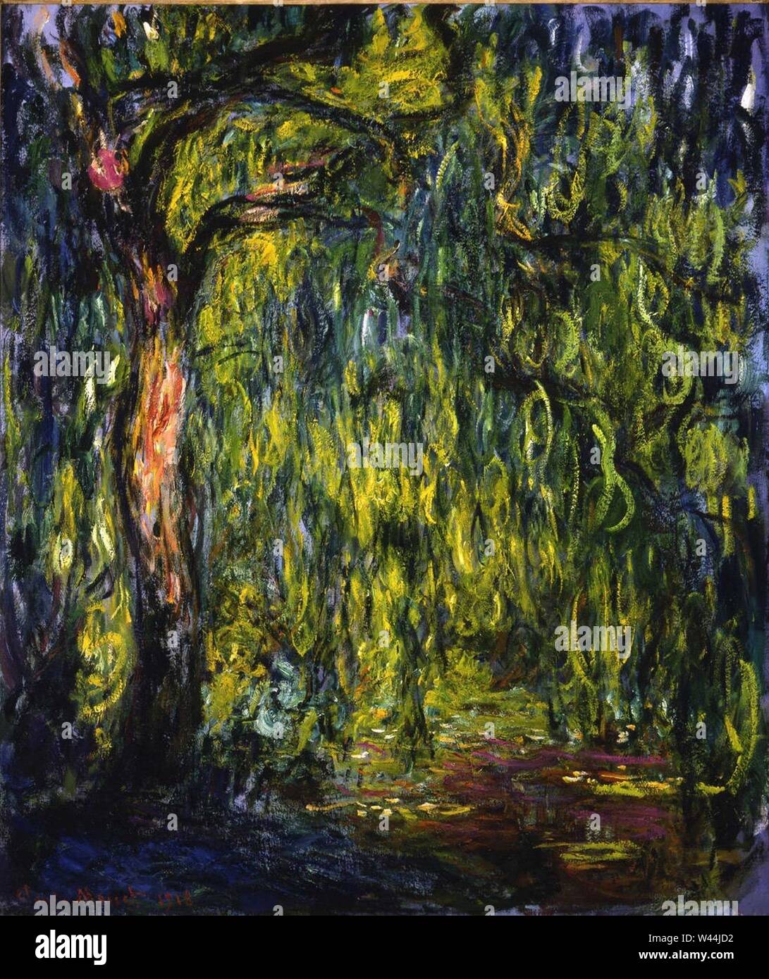Claude Monet, Weeping Willow Stock Photo - Alamy