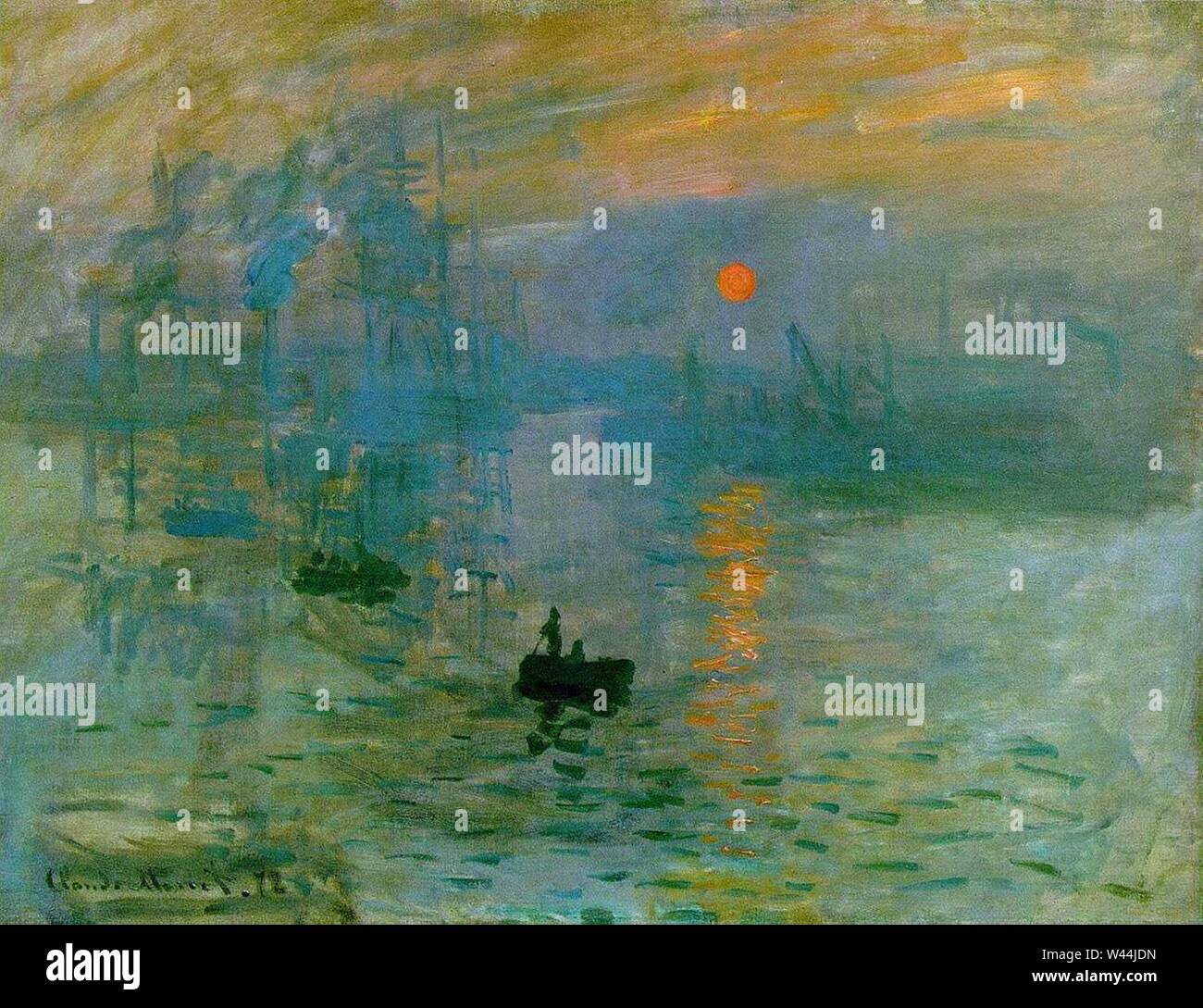 Claude Monet, Impression, soleil levant, 1872 Stock Photo - Alamy