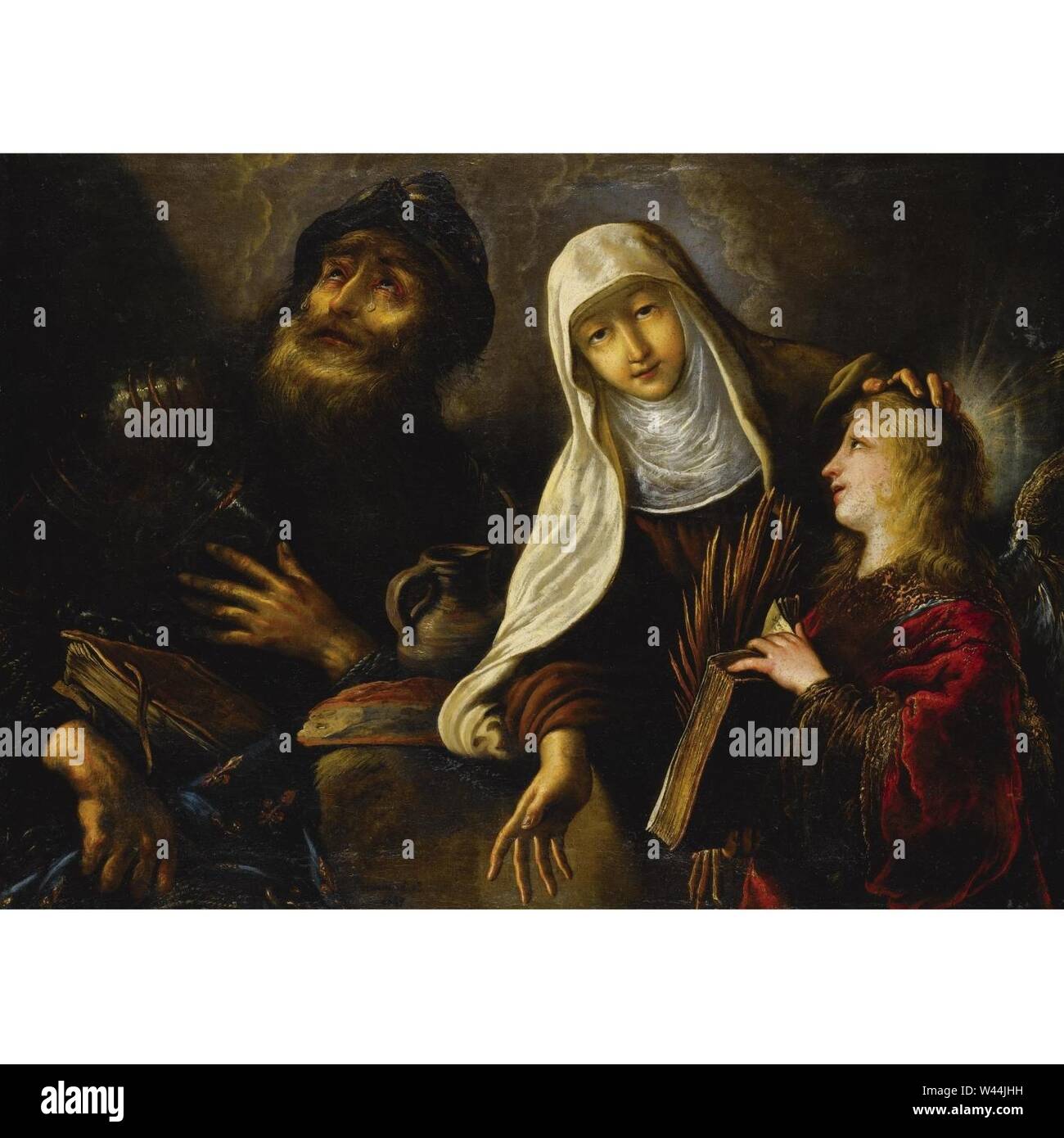 Claude Vignon - Scene from the life of St William of Aquitaine Stock ...