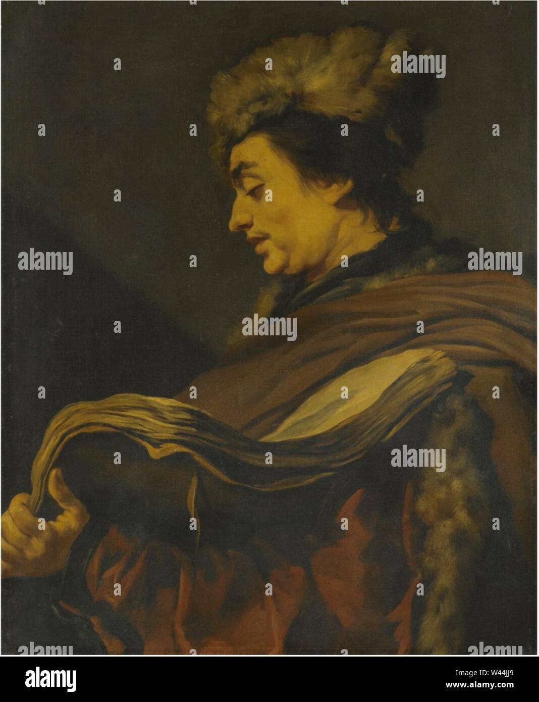 Claude Vignon - Profile of a man Stock Photo - Alamy