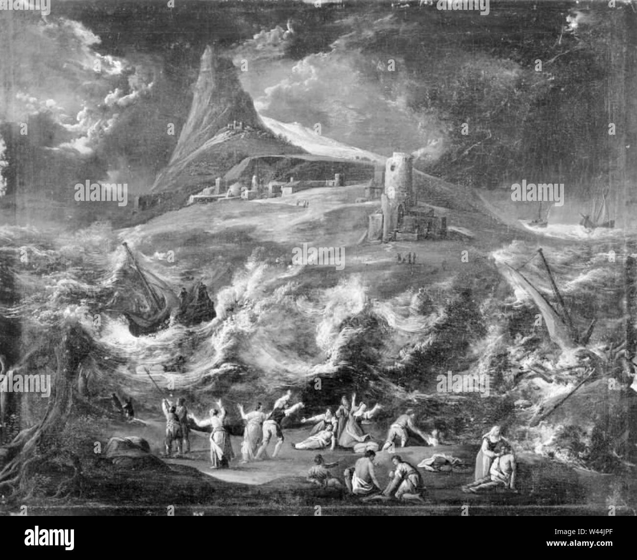 Claude-Joseph Vernet - Storm Surge Stock Photo - Alamy