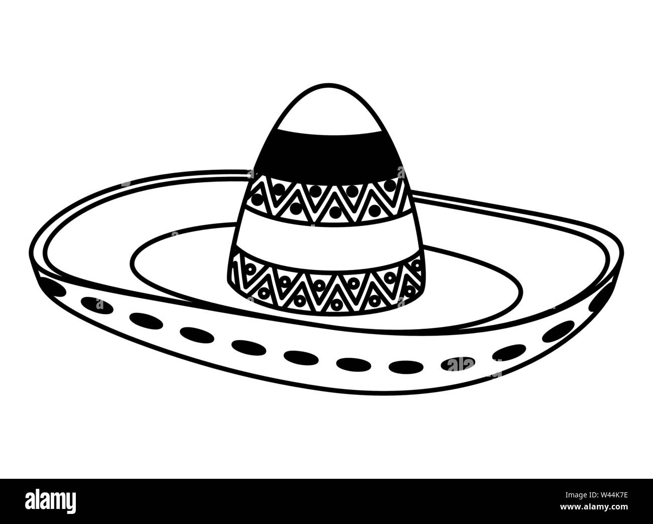 mexican hat traditional isolated icon Stock Vector Image & Art - Alamy