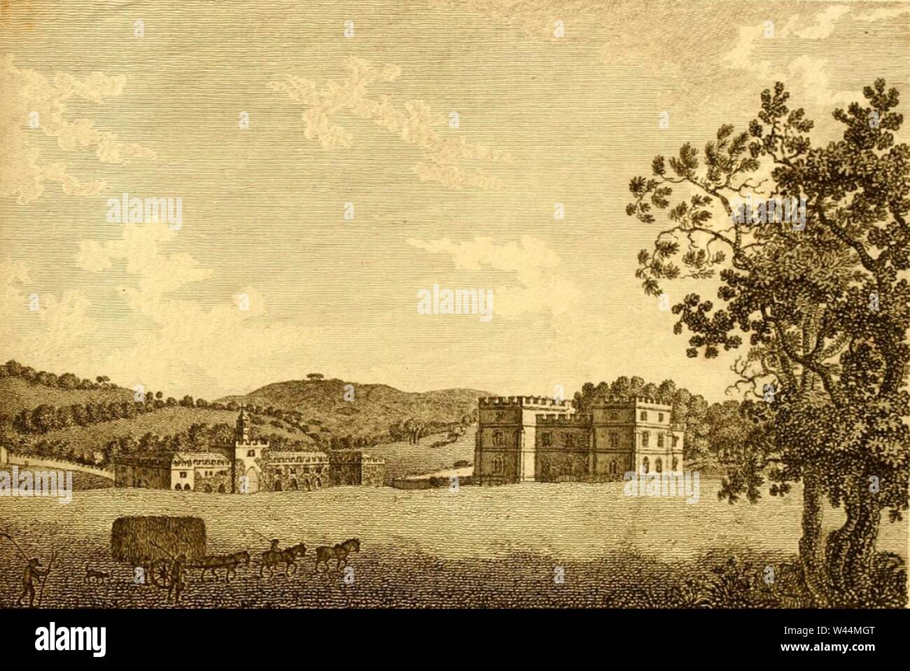 Clearwell Castle 1775 Stock Photo - Alamy