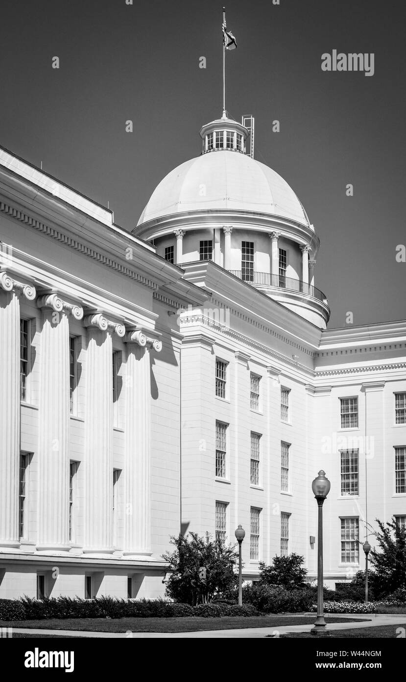 Alabama state flag Black and White Stock Photos & Images - Alamy