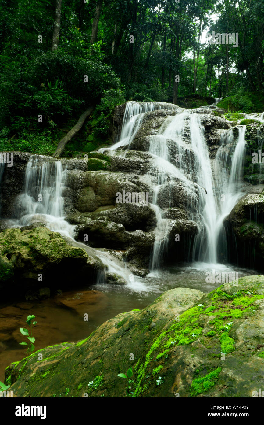 Waterfalls in the rainy season, wetness in the rainy season Stock Photo ...