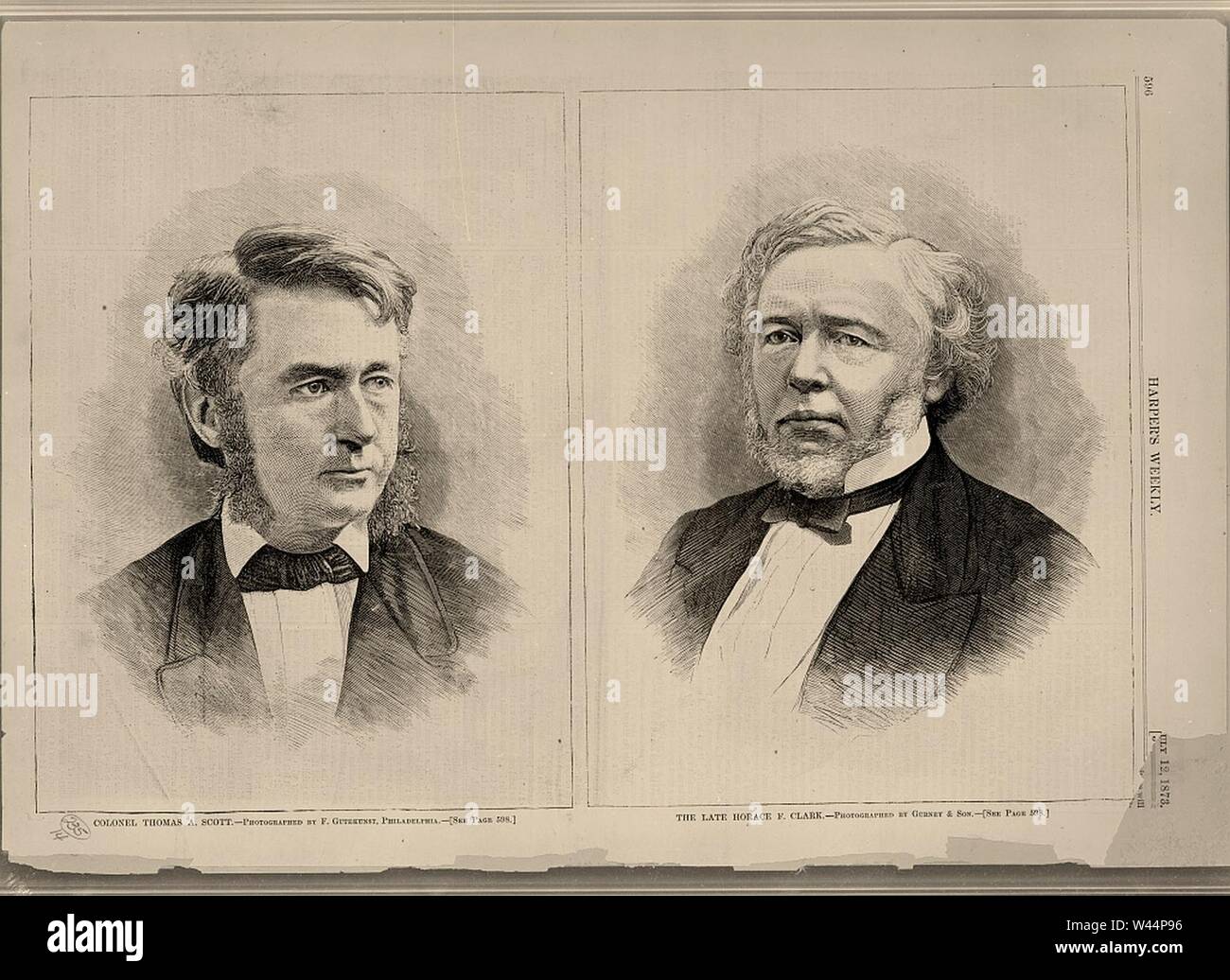 Colonel Thomas A. Scott - photographed by F. Gutekunst, Philadelphia ...