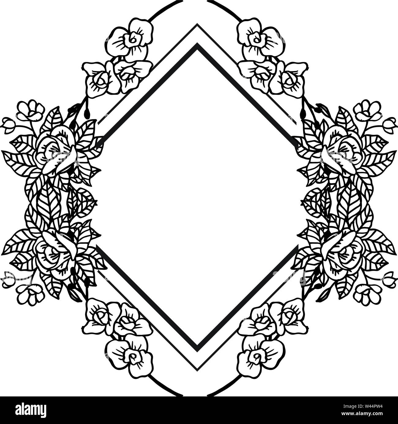 Various shape wallpaper of card, with drawing beautiful, cute of floral ...