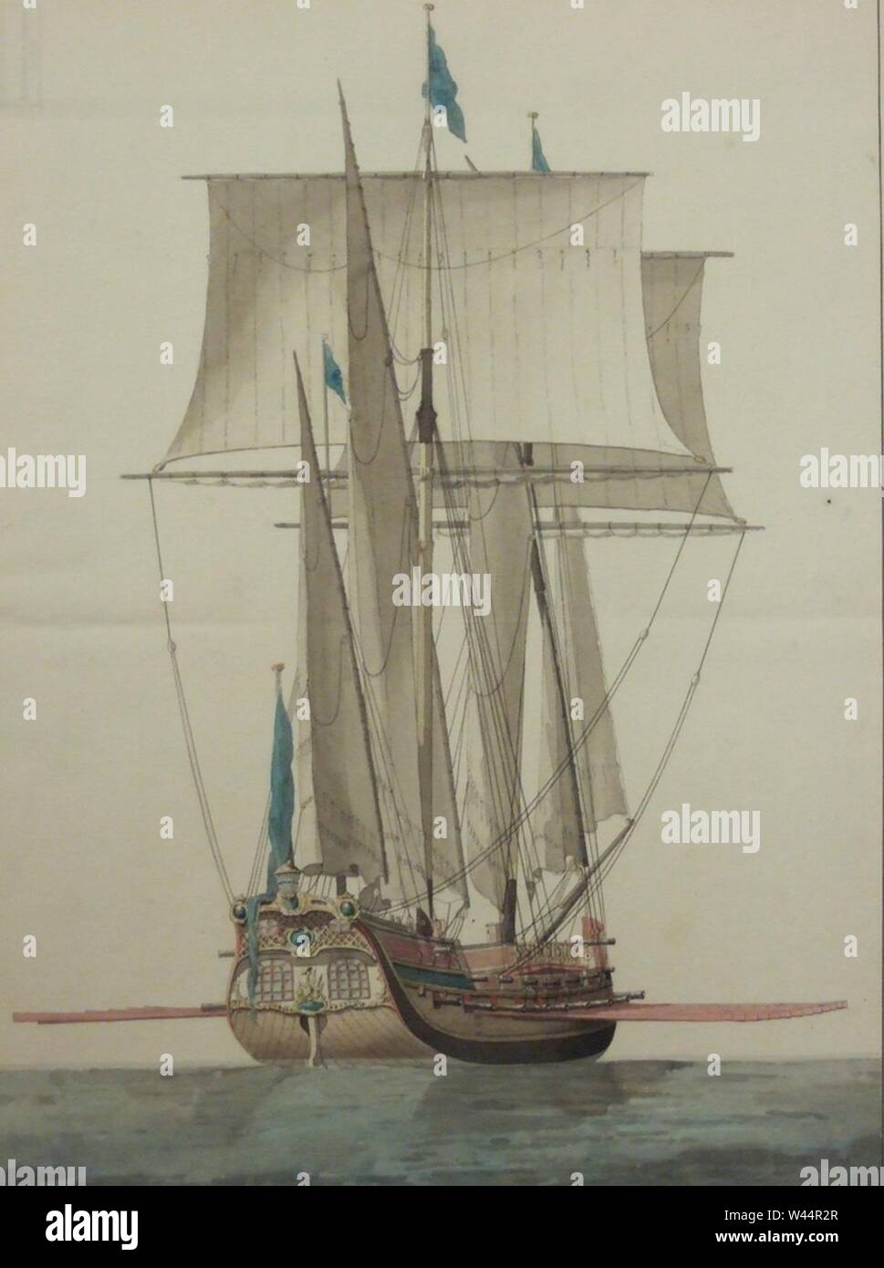 Color drawing of hemmema Oden Stock Photo - Alamy