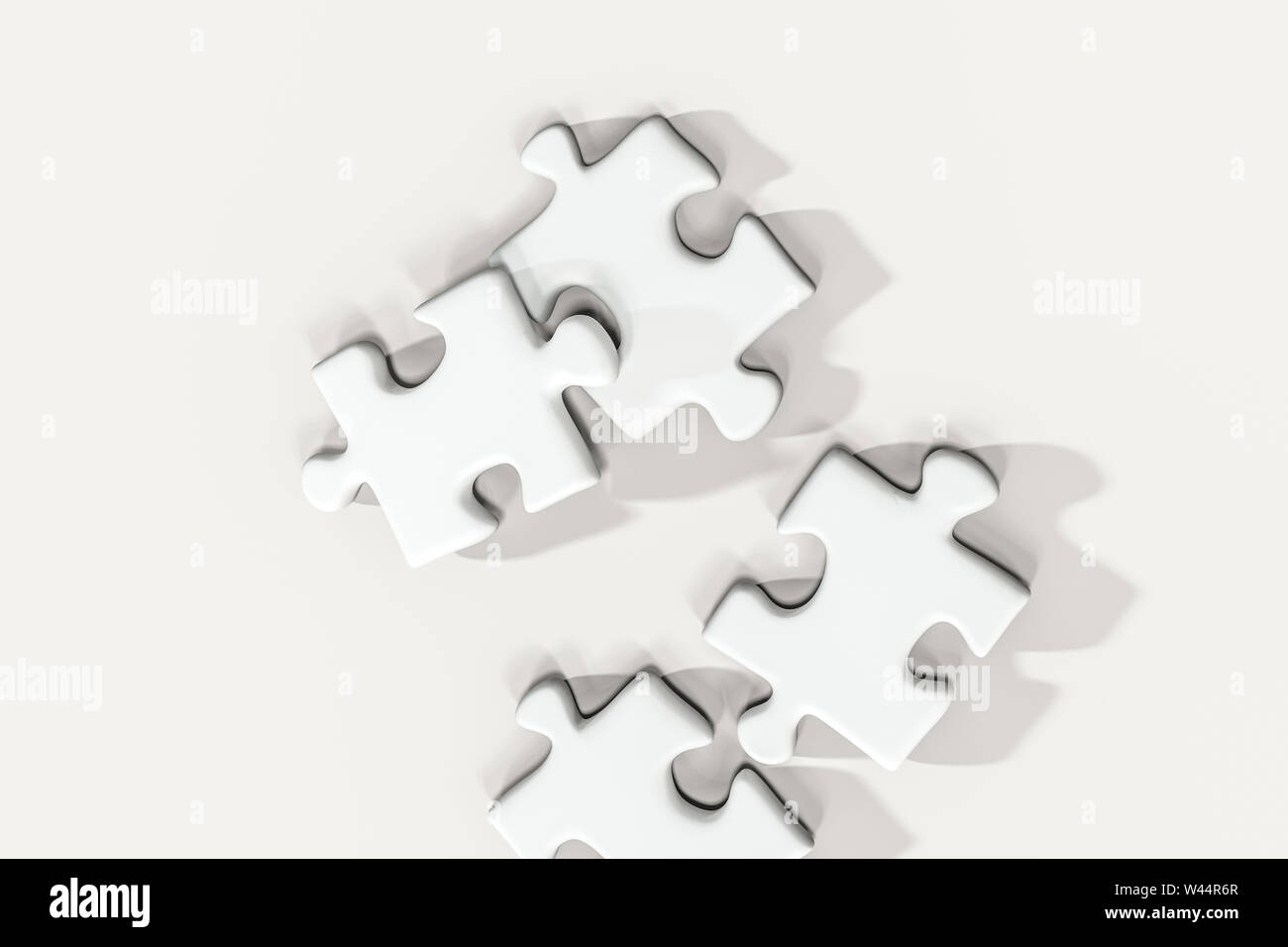 Scattered Puzzle Pieces Clipart