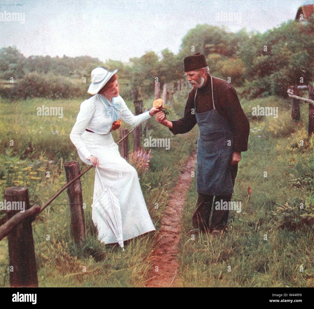 Color photograph by Adolf Miethe 1902 Stock Photo - Alamy