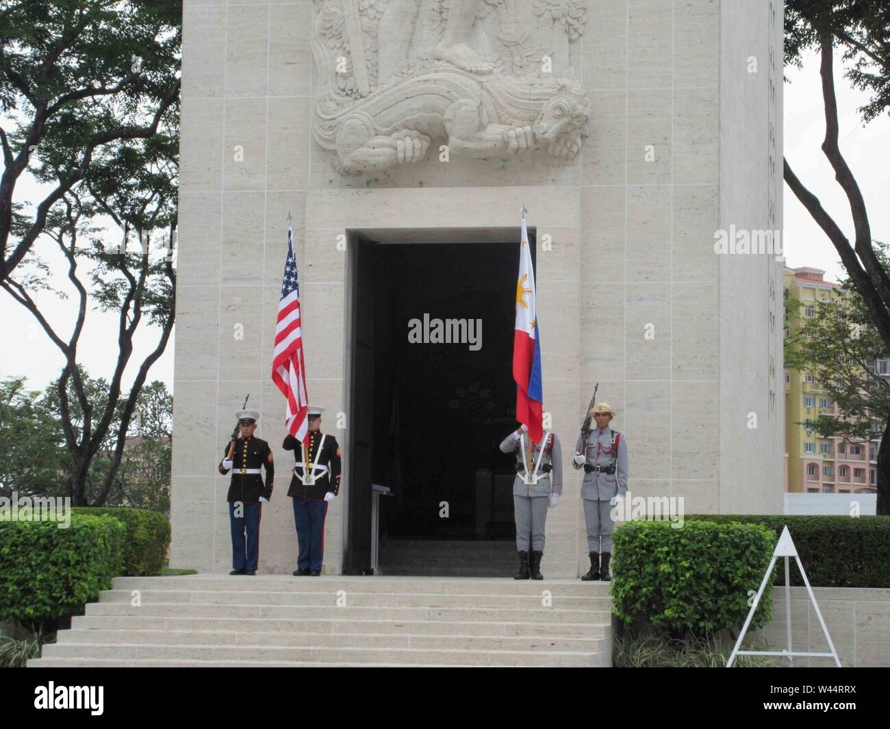 Colors at doorway Manila American Cemetery 2 Stock Photo - Alamy