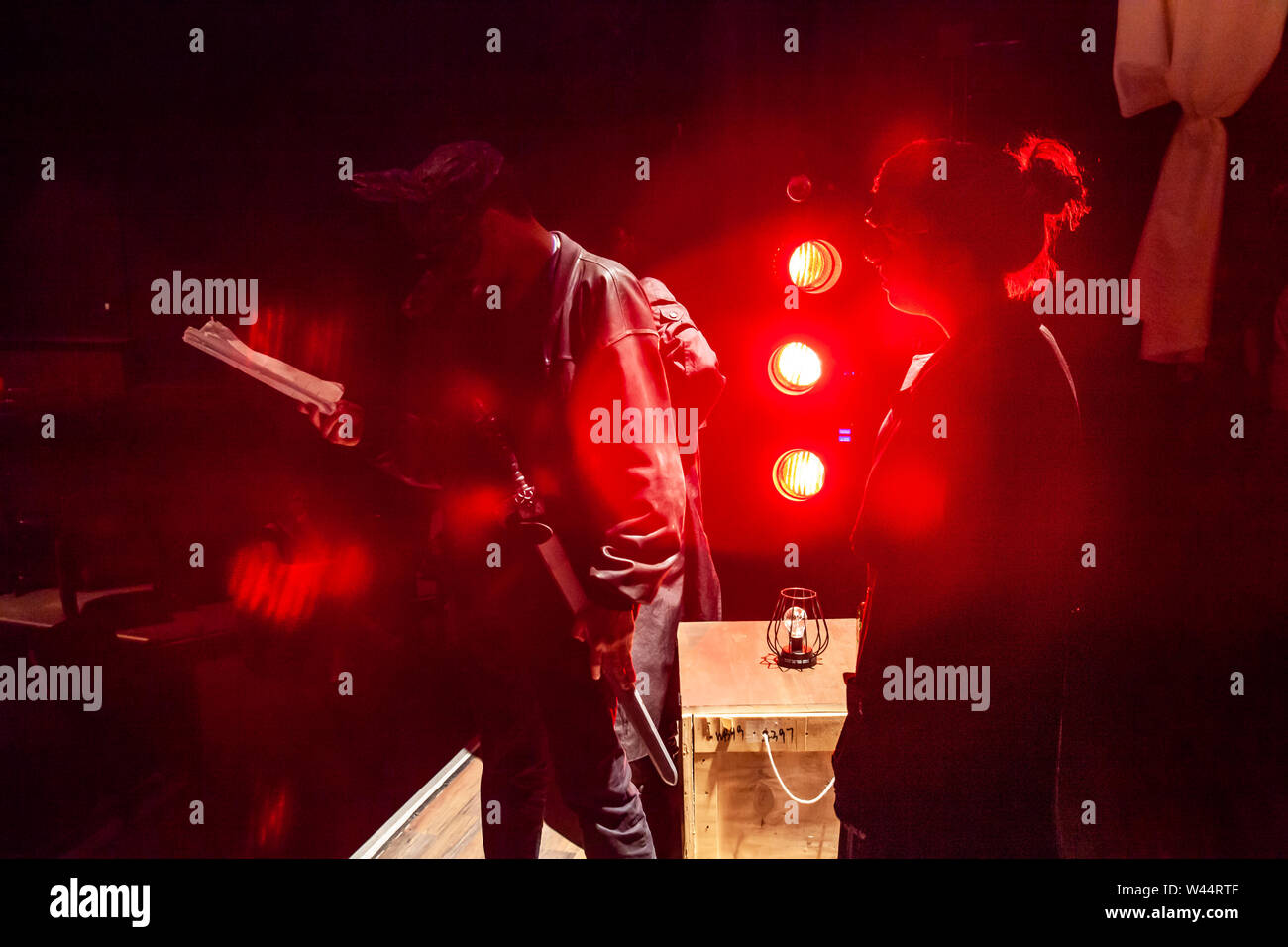 Theatre Auditorium Lights Stage High Resolution Stock Photography and ...