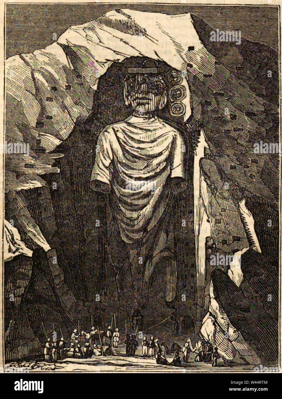 Colossal idols at Bameean in Persia 1836 Stock Photo - Alamy