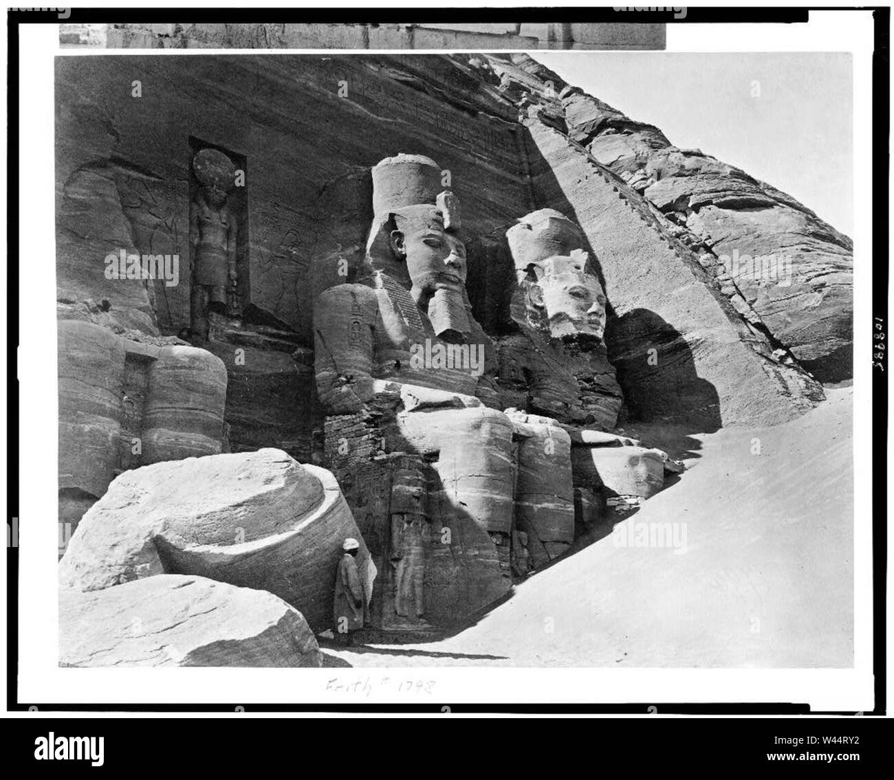 Colossi of Great Temple, Abū Sunbul, Egypt Stock Photo - Alamy