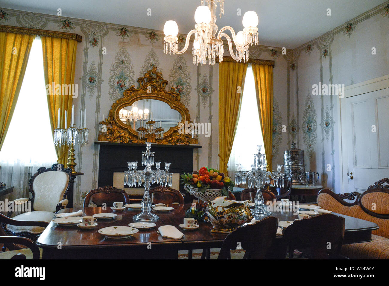 Mansion White Dining Room