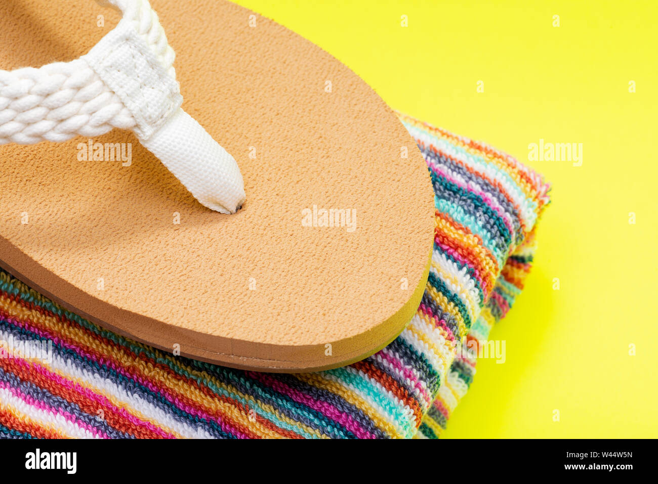 Women's Causal Braided natural color Beach Day Flip Flops and folded ...