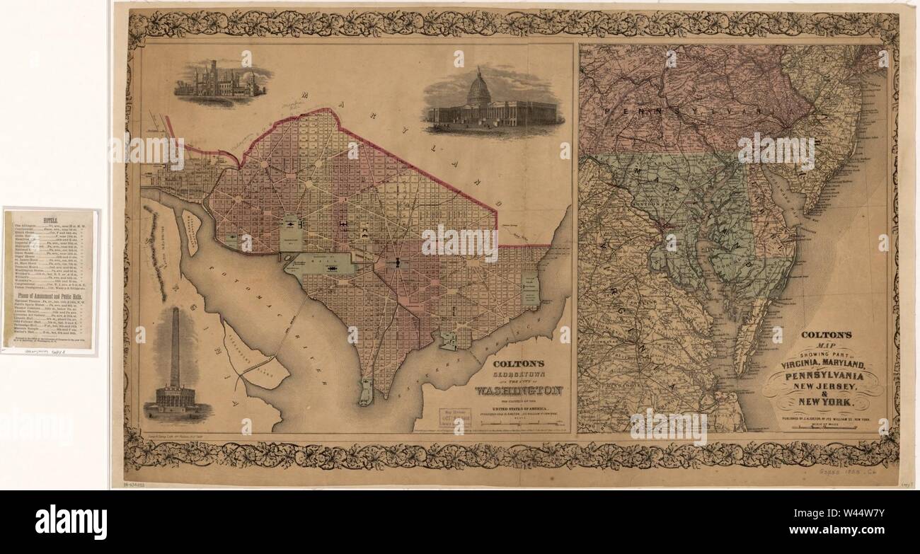 Historic map georgetown hi-res stock photography and images - Alamy