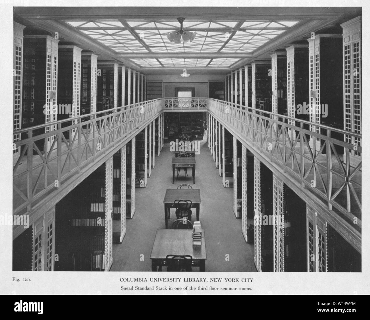 Columbia University Library, New York City. Snead Standard Stack in one ...