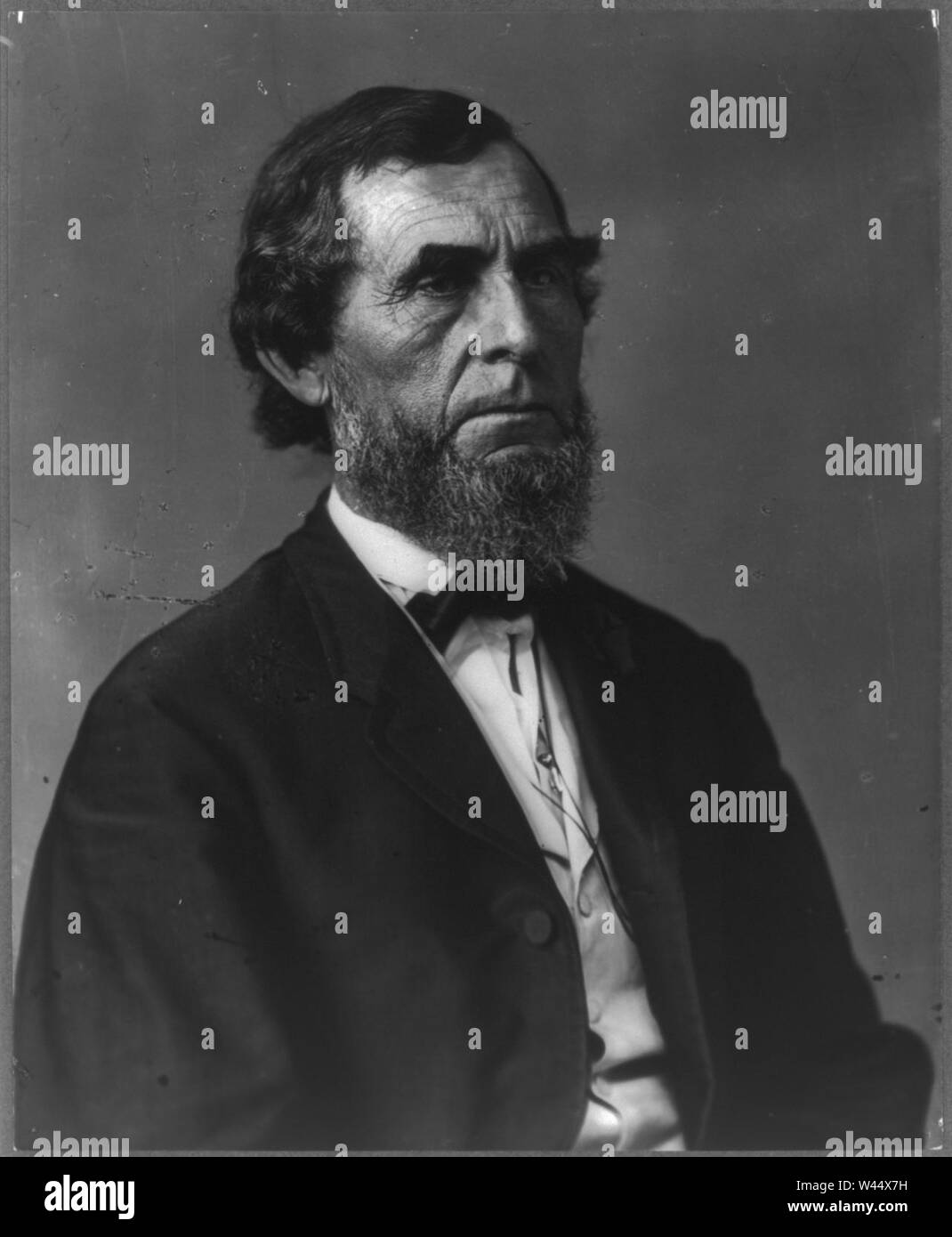 Columbus Delano, 1809-1896, half length portrait, facing right Stock ...