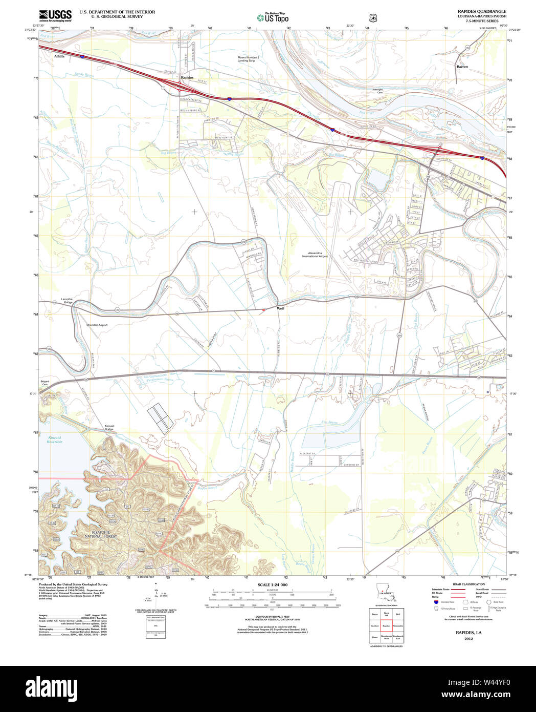 Map of rapides hi-res stock photography and images - Alamy