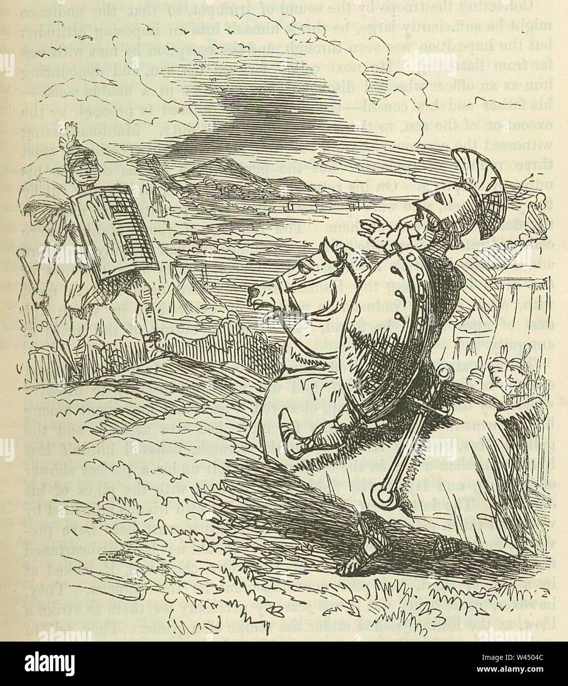 Comic History of Rome p 111 Metius aggravating Titus Manlius Stock ...