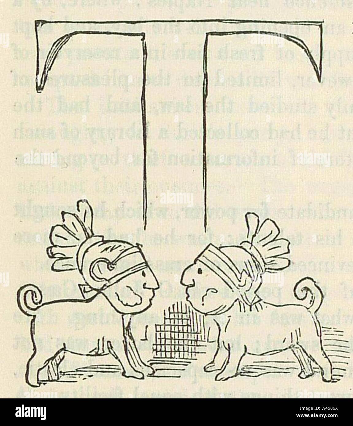 Comic History of Rome p 275 Initial T Caesar and Pompey very much alike ...