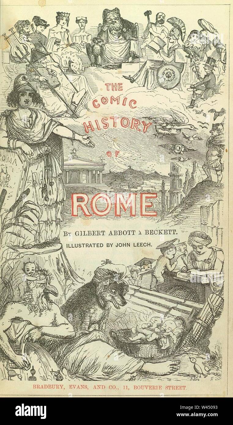 Comic History of Rome Title Stock Photo - Alamy
