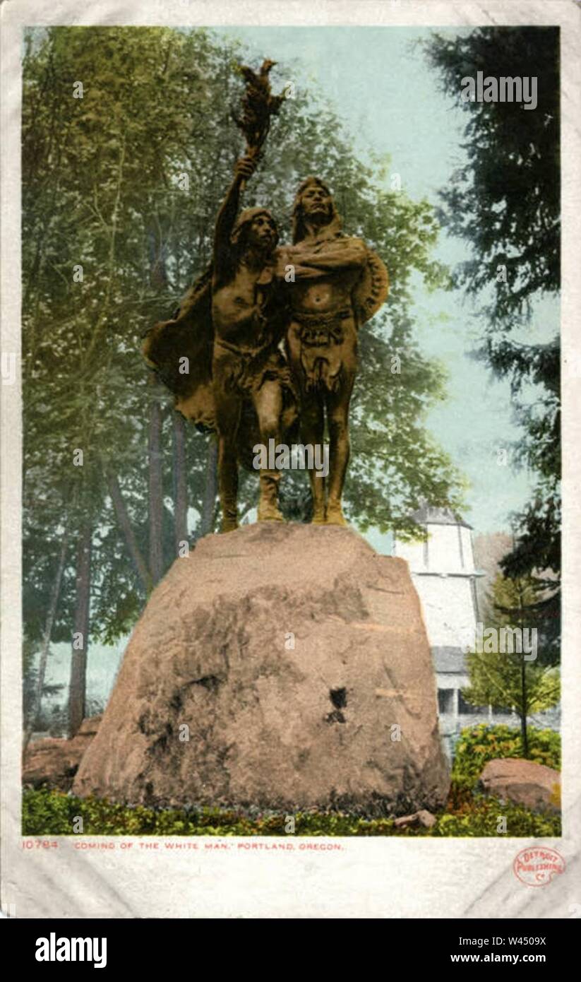 Coming of the White Man Stock Photo - Alamy