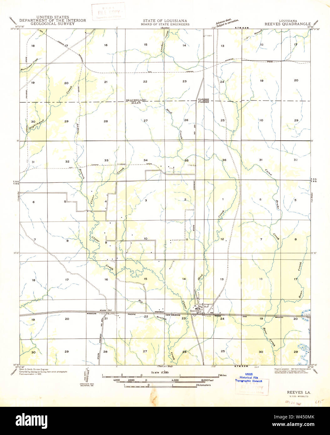 Map of reeves hi-res stock photography and images - Alamy