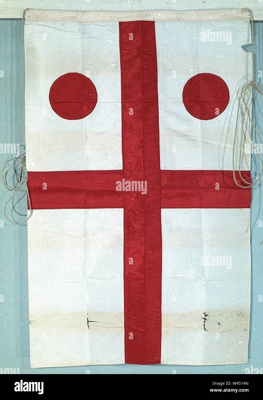 Command flag, Rear Admiral, RN Stock Photo - Alamy